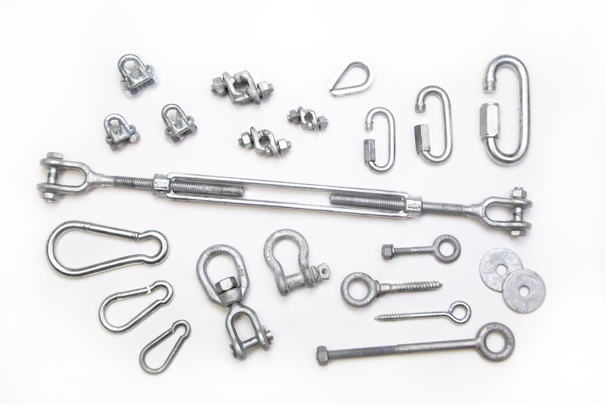 Zip Line Hardware: Clamps, Washers, Bolts & More