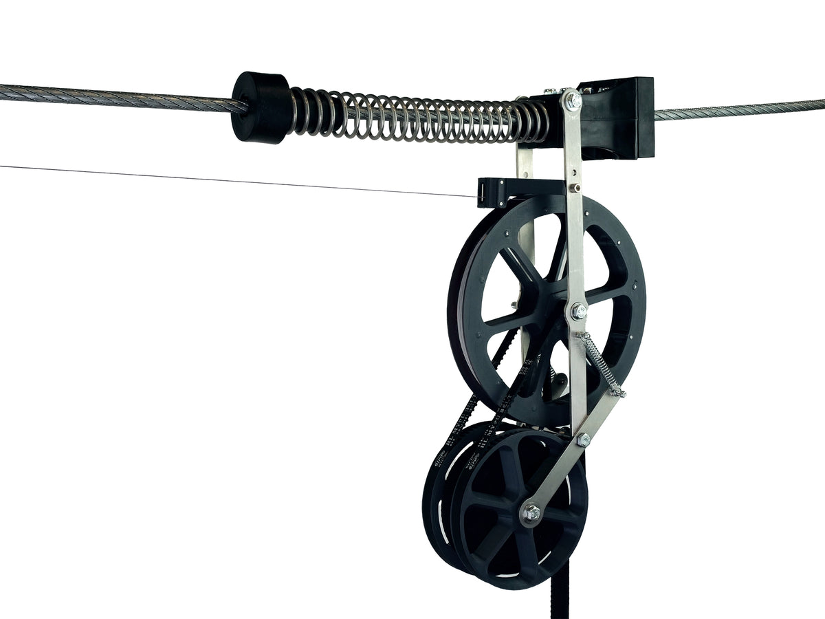Rerun Trolley Return: Automatic Zipline Pulley System