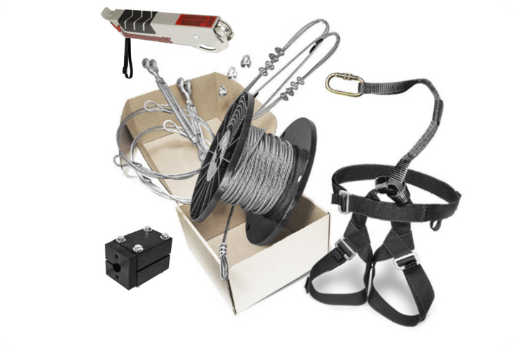 BrakeHawk Zip Line Kit: Controlled Speed Descent – ZIPLINEGEAR