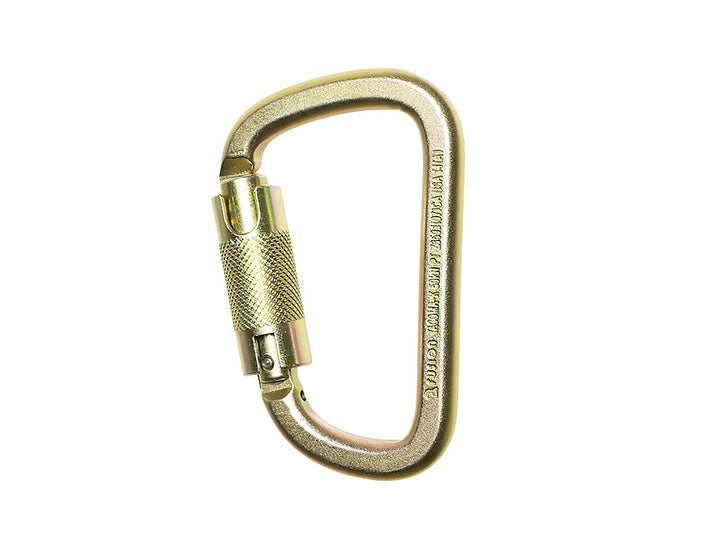 Steel D Quick Lock Carabiner for Zip Lines